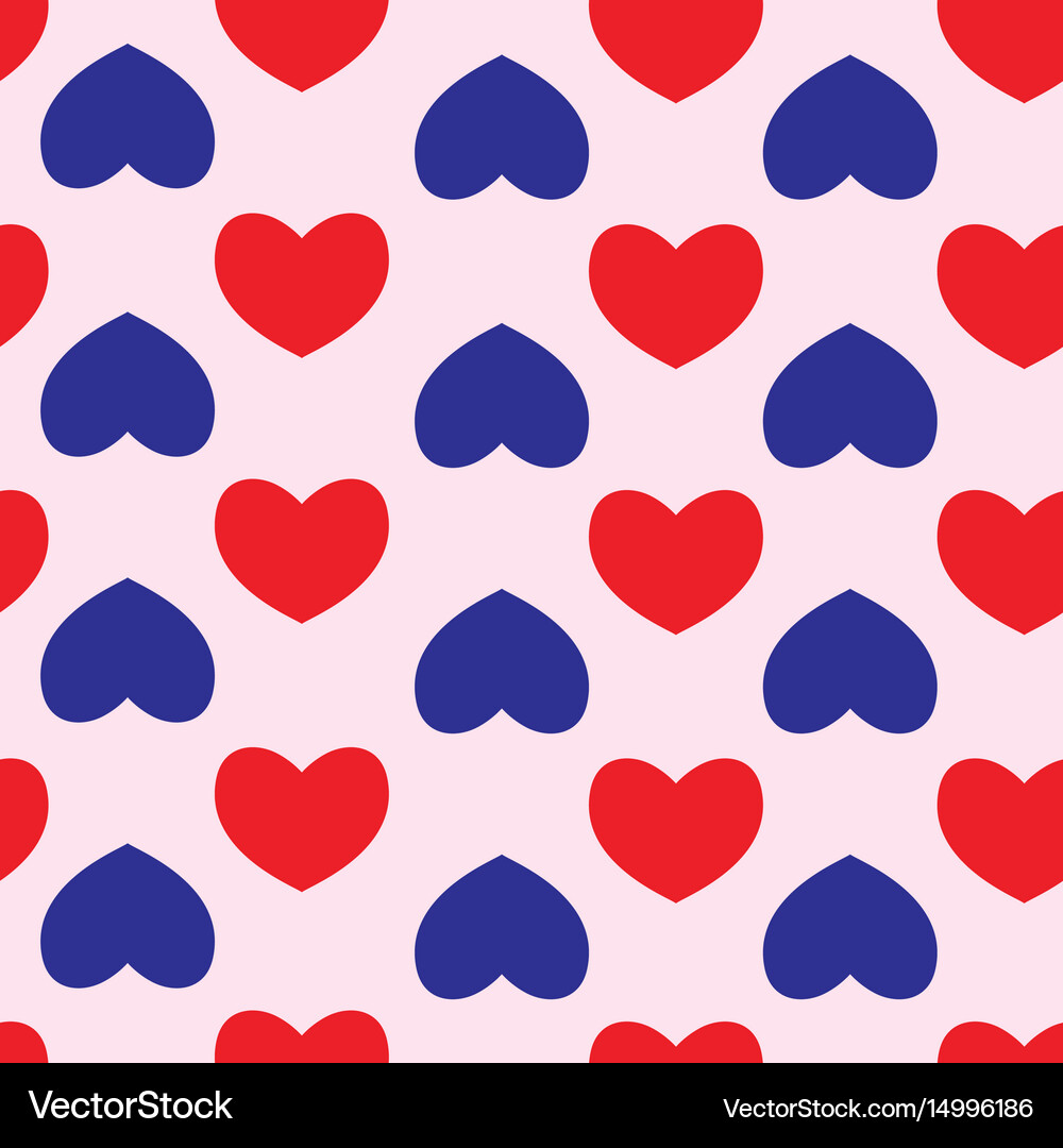 Seamless pattern with hearts background of hearts Vector Image
