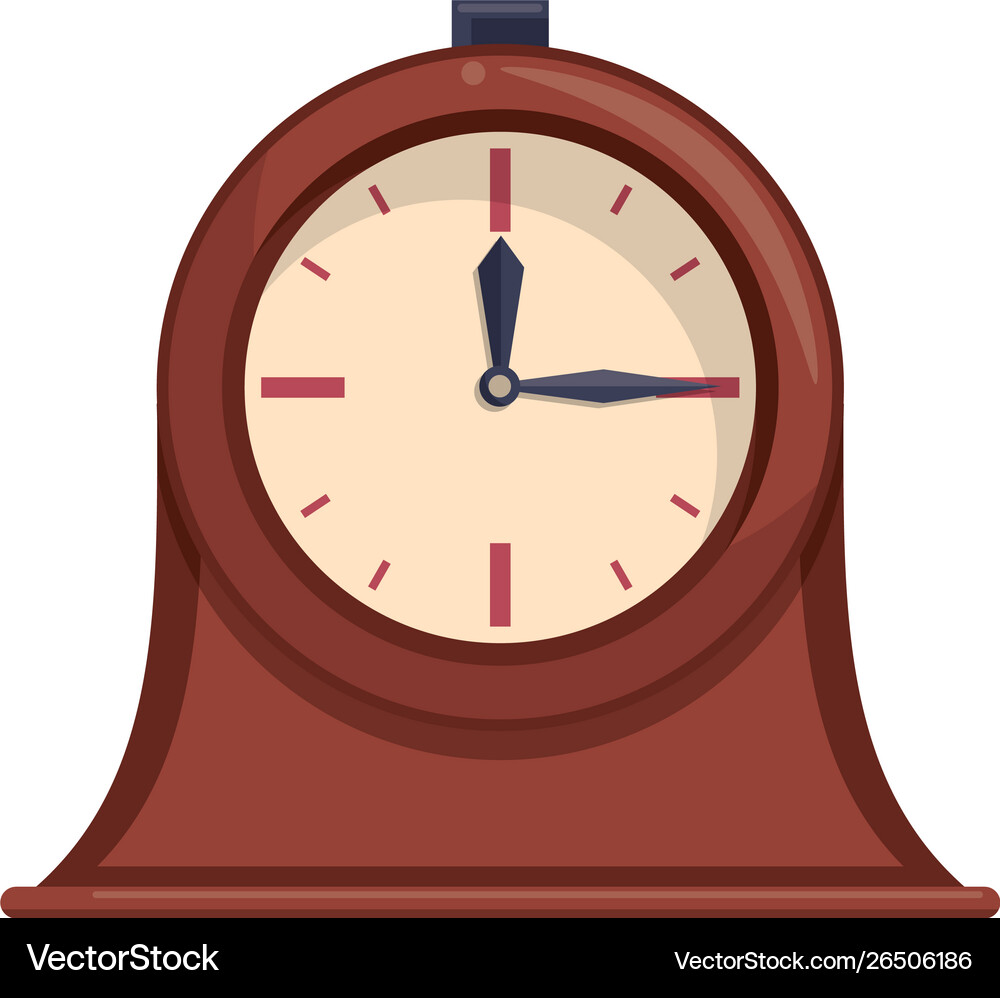 Time clock watch alarm cartoon Royalty Free Vector Image