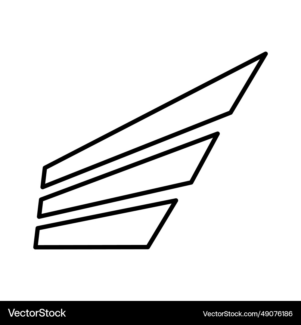 Wing icon Royalty Free Vector Image - VectorStock