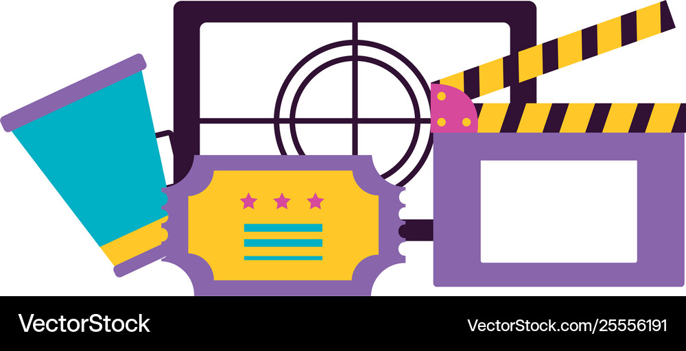 Cinema movie design Royalty Free Vector Image - VectorStock