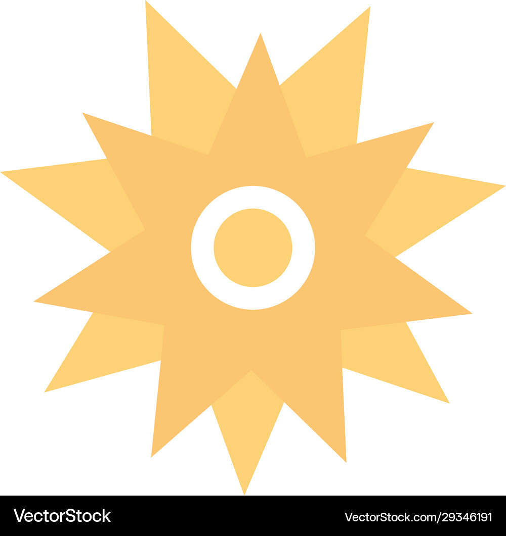 Flower natural floral botanical icon Royalty Free Vector
