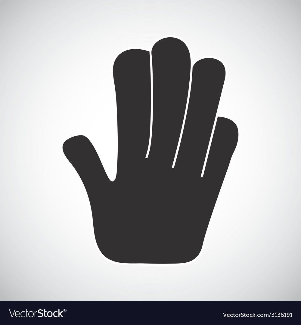 Hand stop design Royalty Free Vector Image - VectorStock