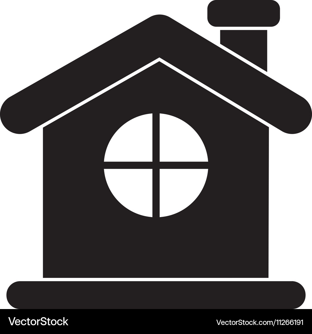 Isolated house and home building design Royalty Free Vector