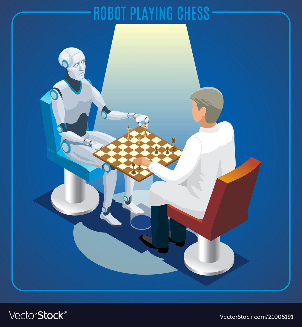 Isometric artificial intelligence concept Vector Image Isometric artificial intelligence concept Vector Image