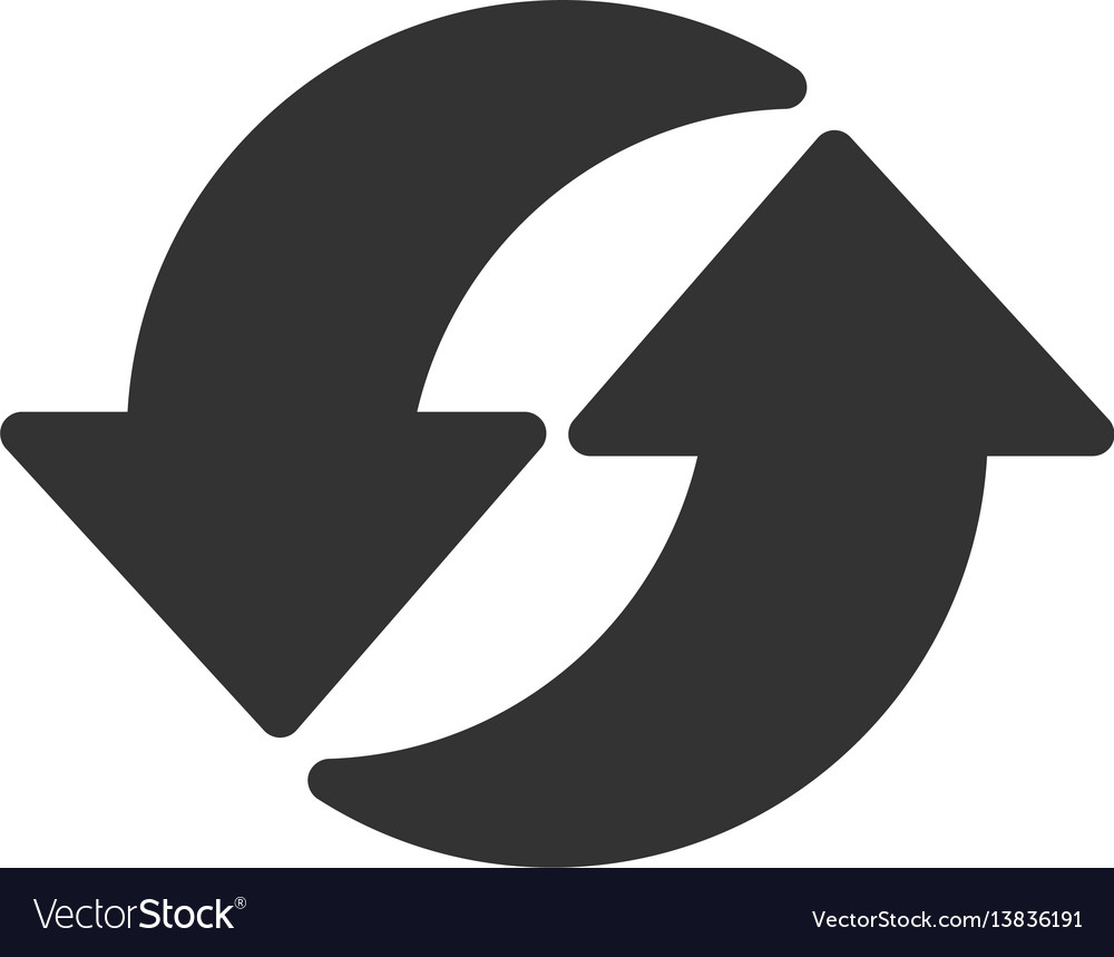 Refresh flat icon Royalty Free Vector Image - VectorStock