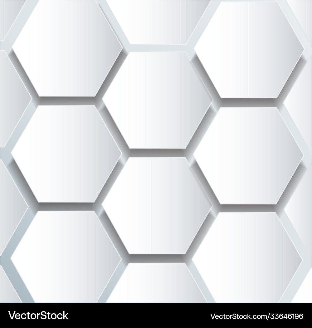 Abstract bee hive hexagon and space background Vector Image