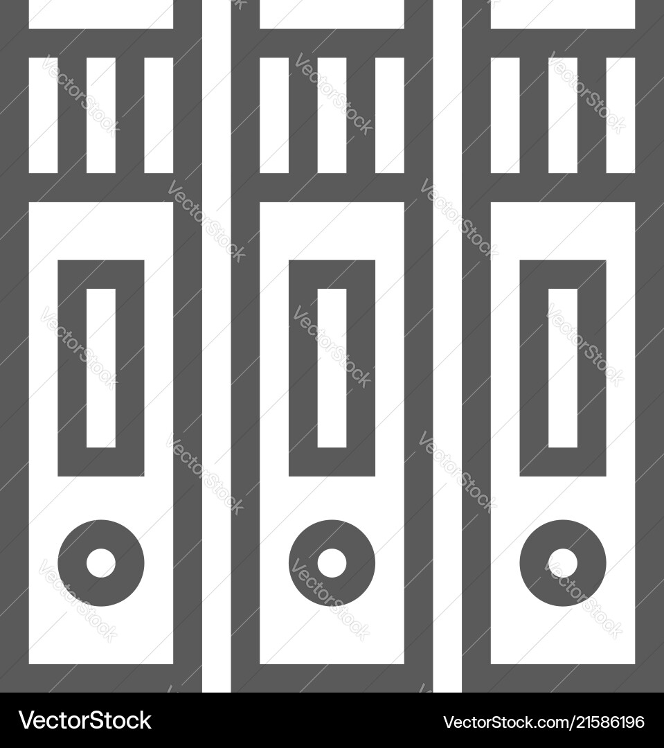 Archive and folders line icon 48x48 pixel Vector Image