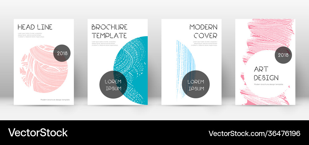 Cover page design template trendy brochure layout Vector Image