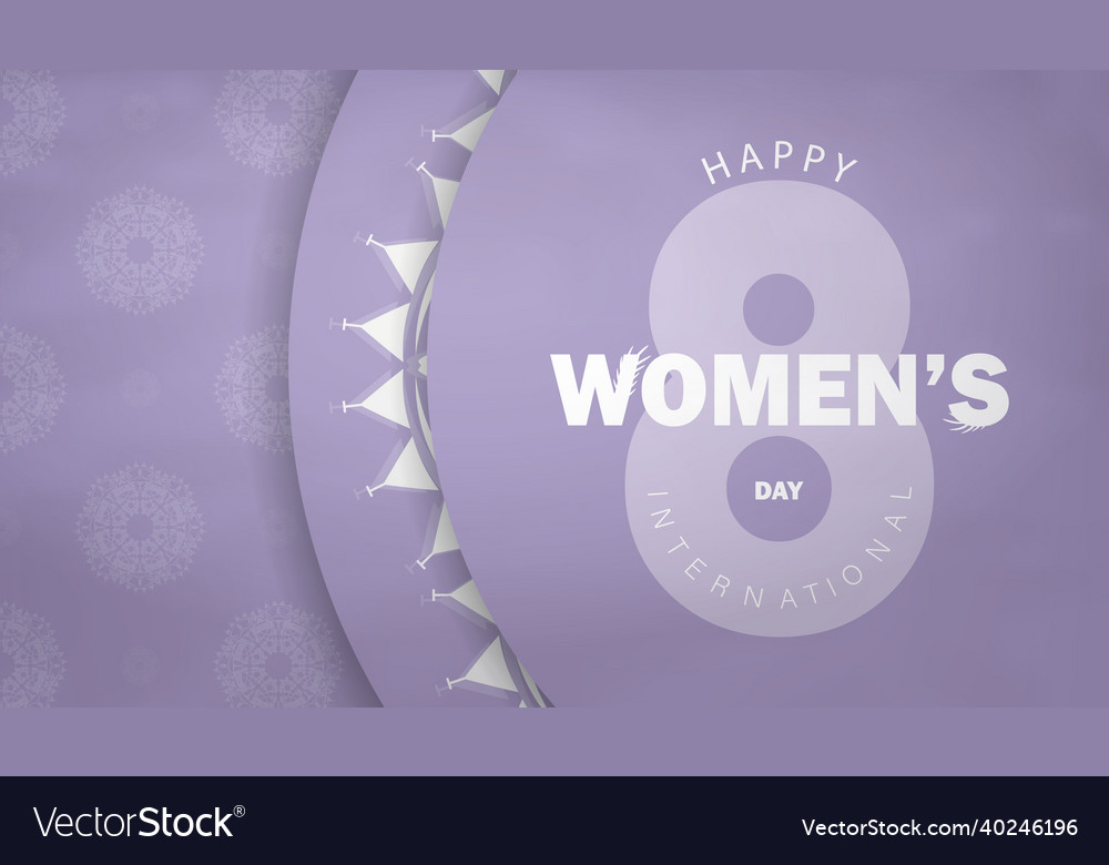 International womens day 8 march flyer template Vector Image