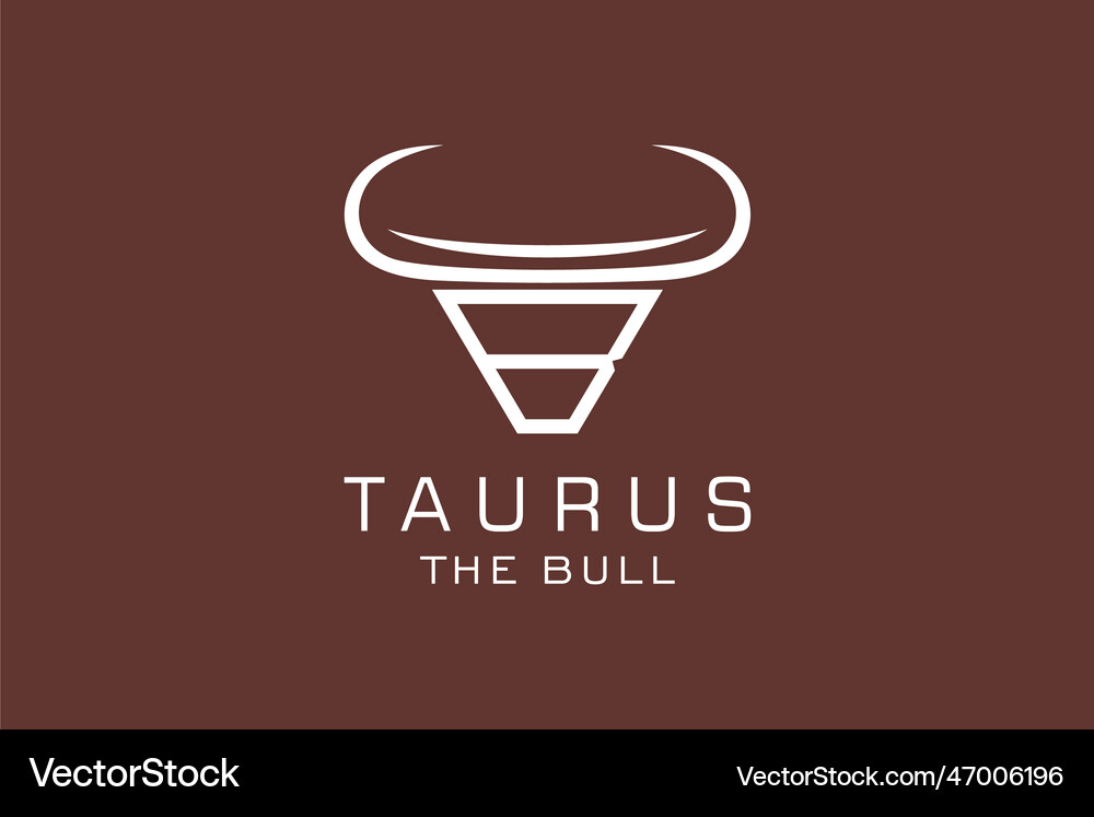 Letter b logo bull logohead bull logo monogram Vector Image