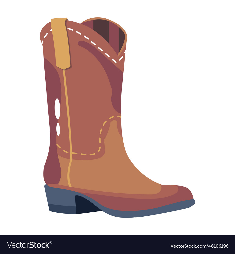 Long boot Royalty Free Vector Image - VectorStock