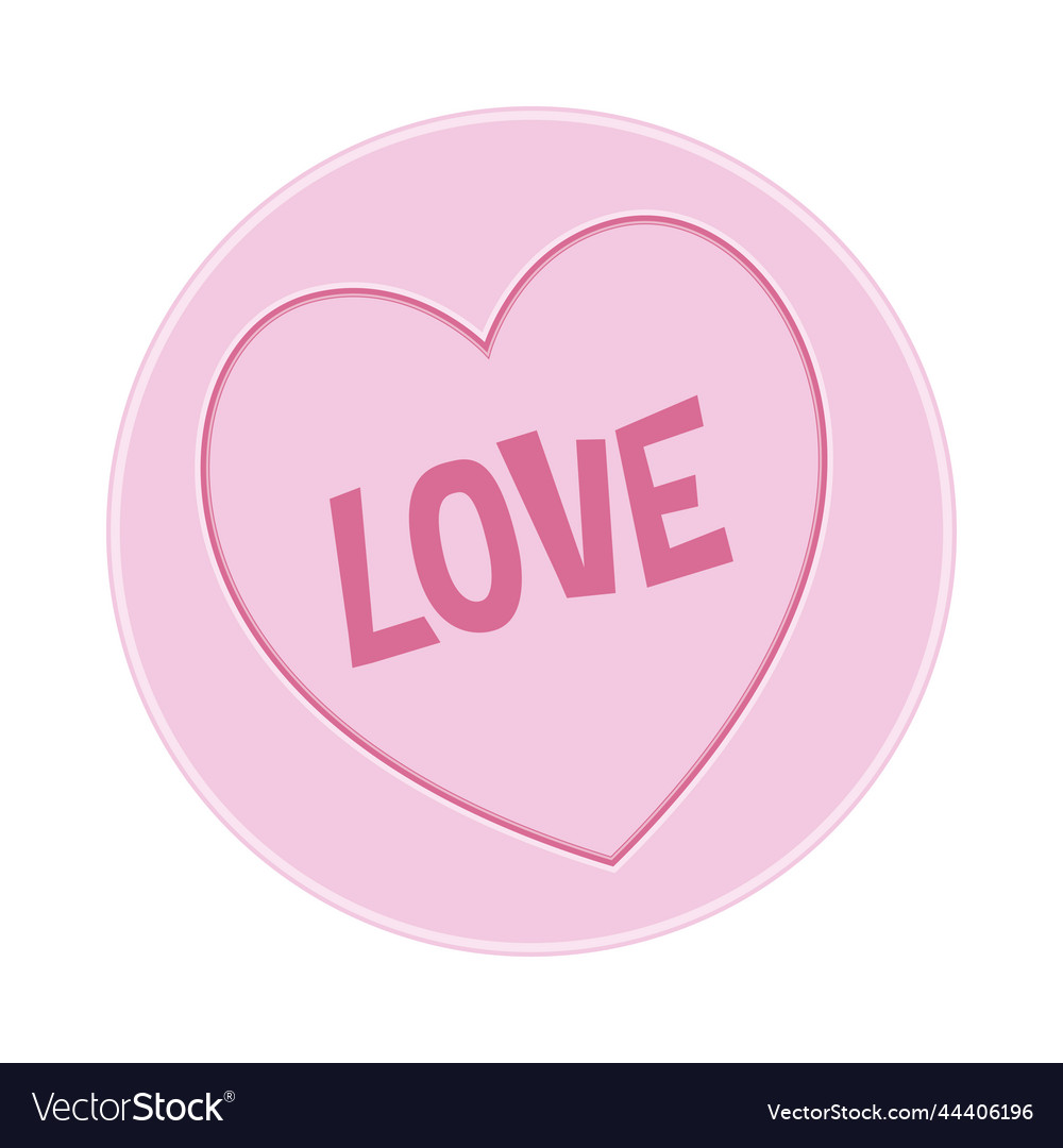 Loveheart Sweet Candy Love Message Royalty Free Vector