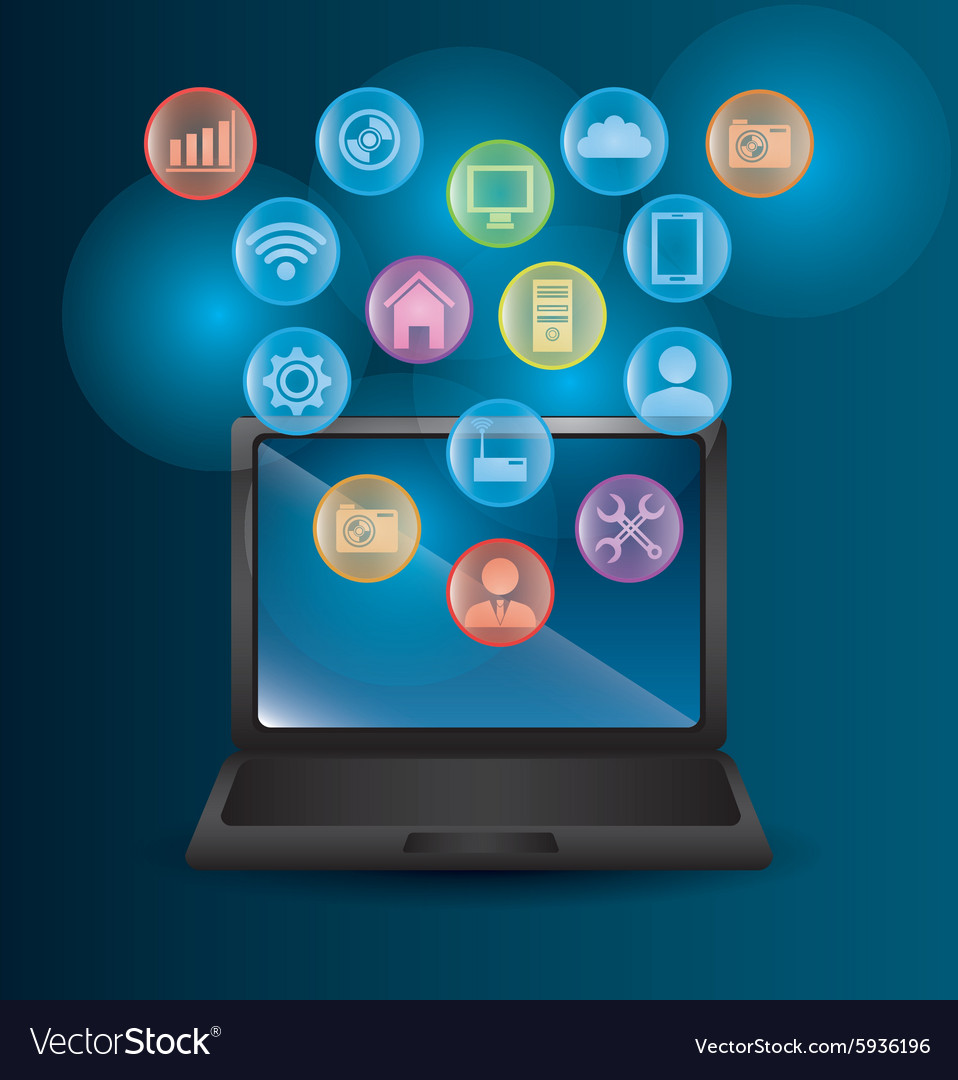 Technology digital design Royalty Free Vector Image