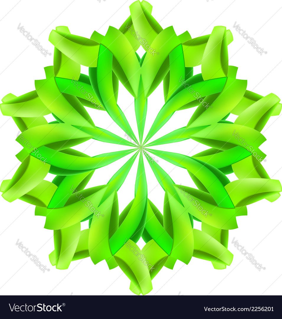 Abstract green pattern Royalty Free Vector Image