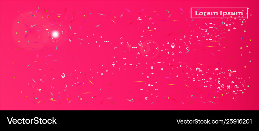 Colorful abstract ultra wide space background Vector Image