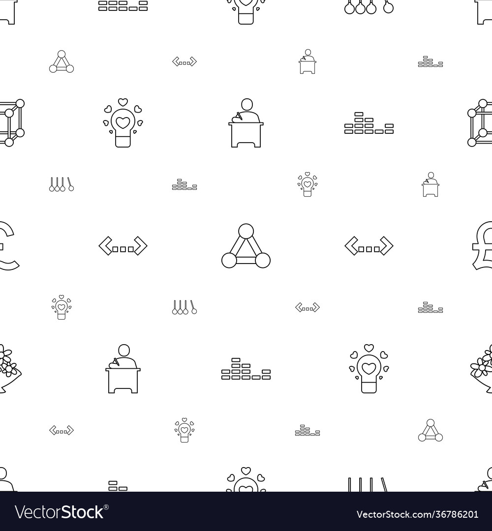 Creative icons pattern seamless white background Vector Image