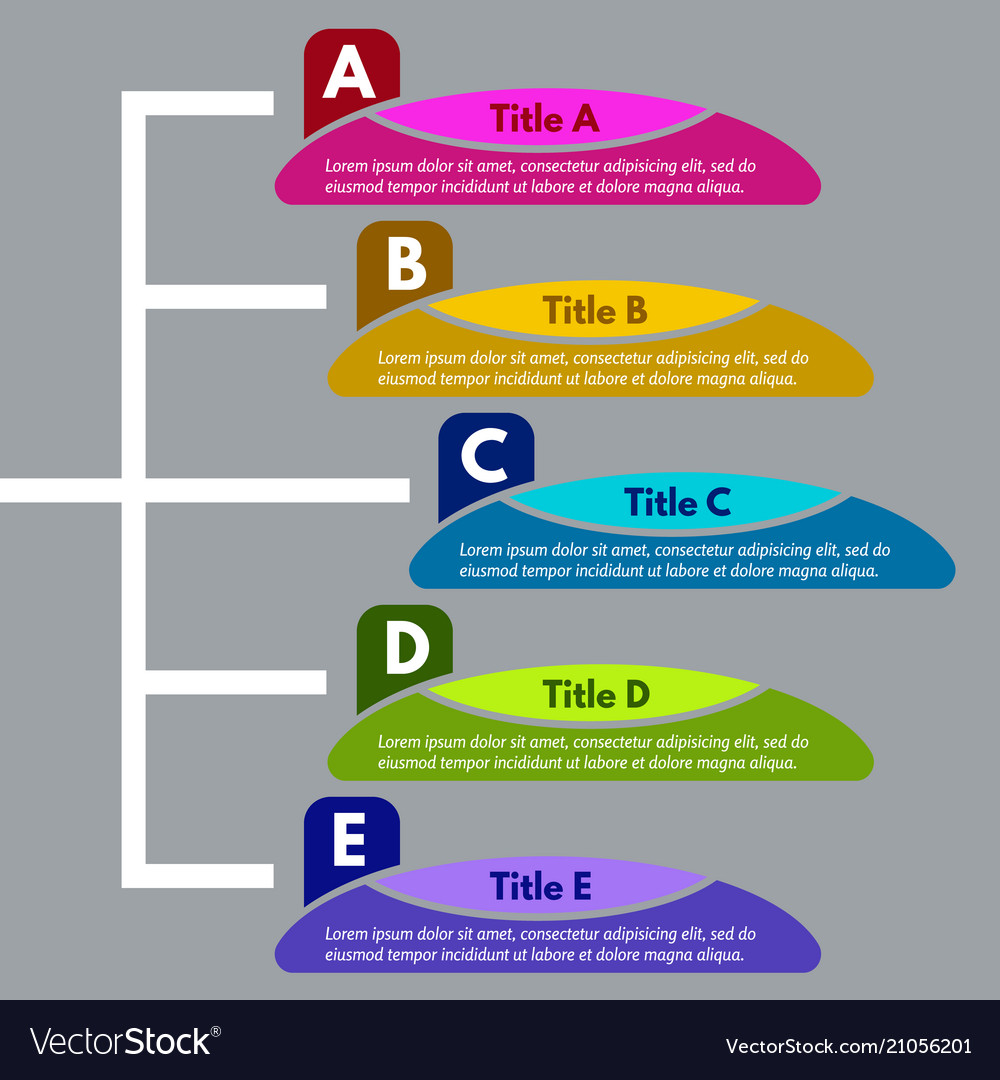 Five steps infographic design elements Royalty Free Vector Five steps infographic design elements Royalty Free Vector