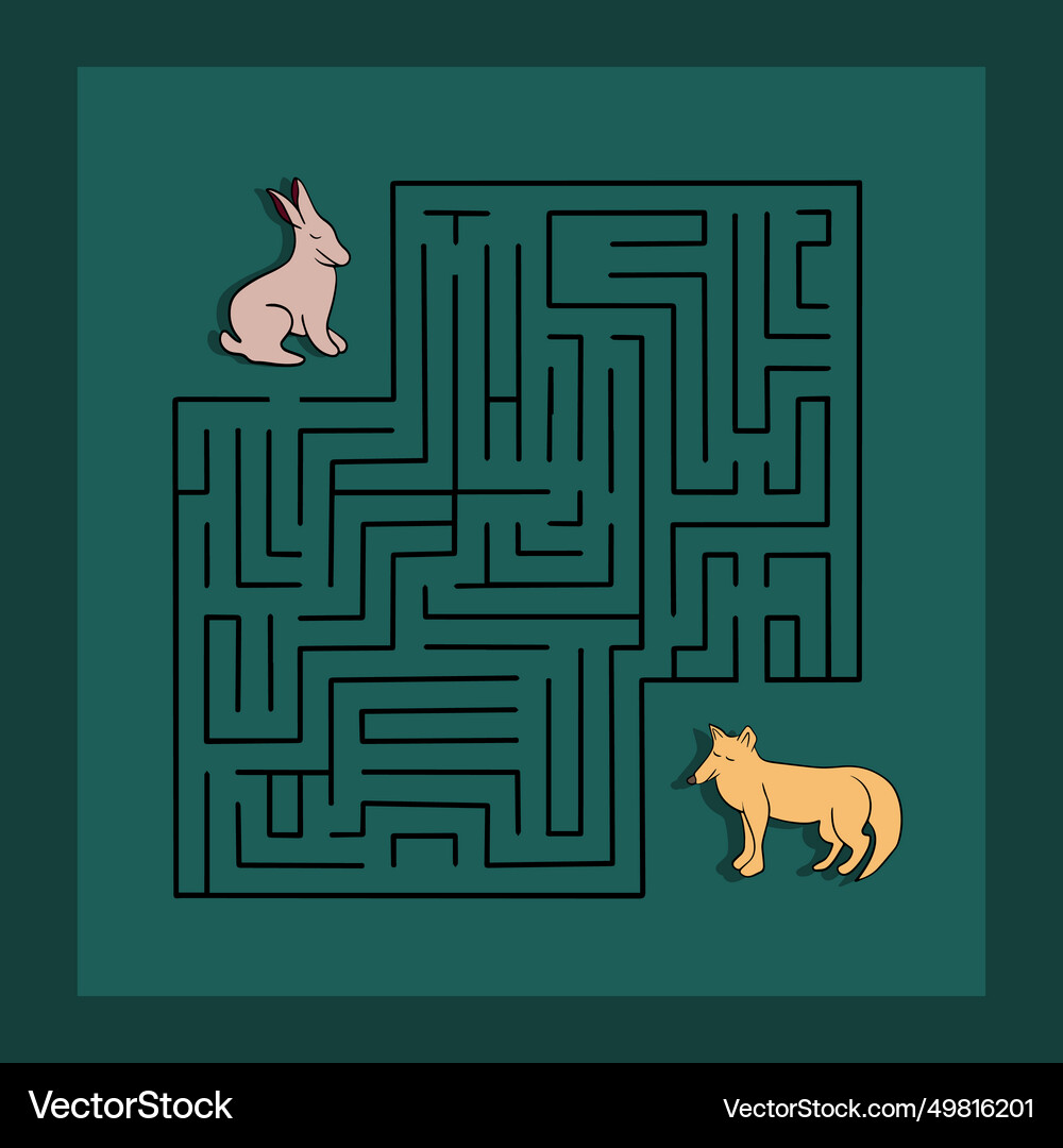 Maze for kids tasks preschool Royalty Free Vector Image