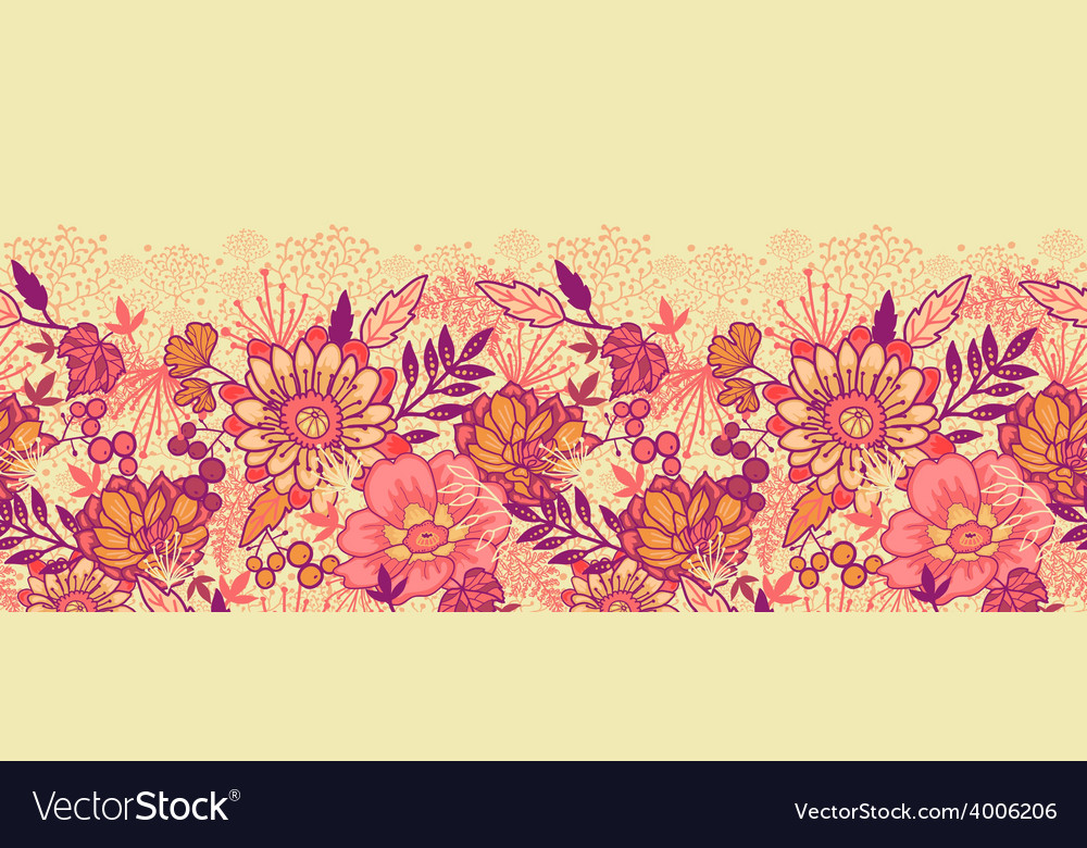Horizontal Floral Design Patterns