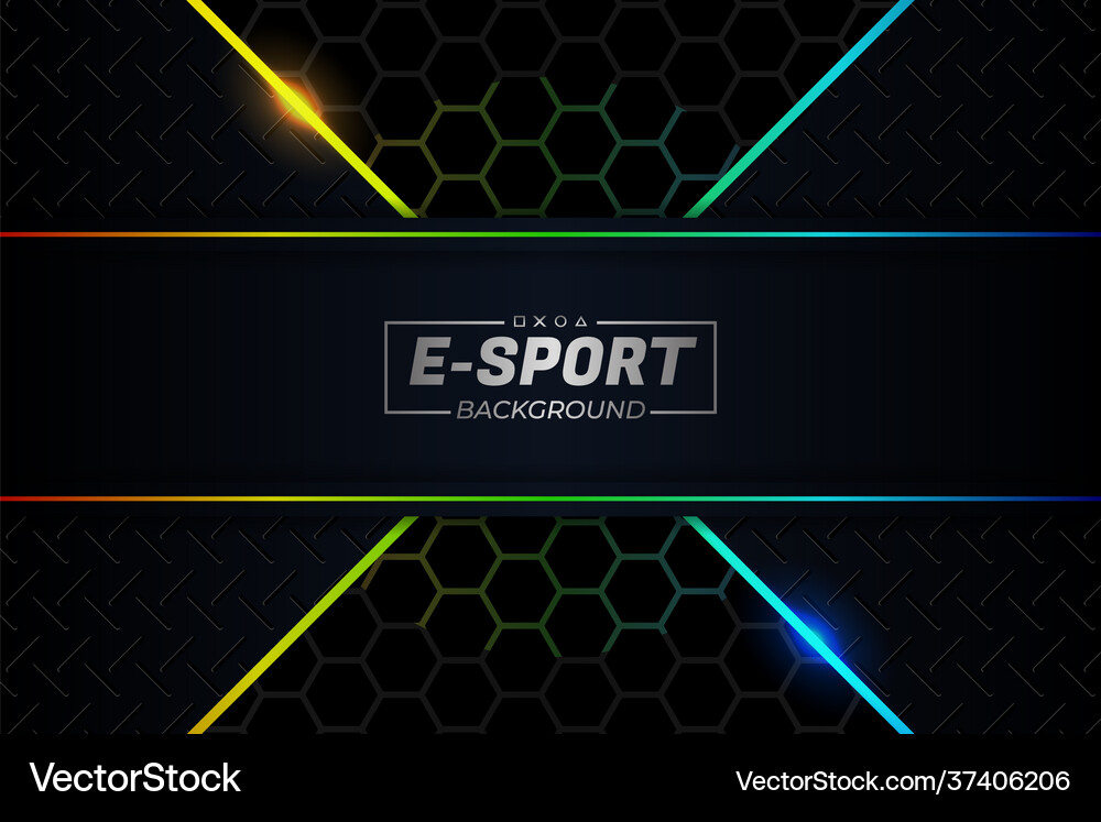 Minimalist modern realistic e-sports style Vector Image