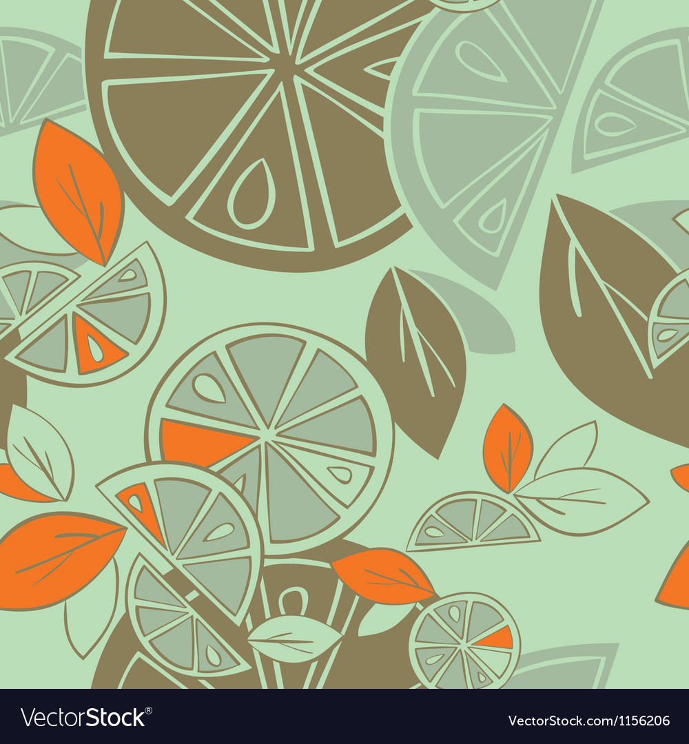 Orange seamless pattern Royalty Free Vector Image