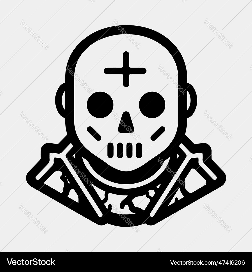 Scary jason for halloween isolated on white Vector Image