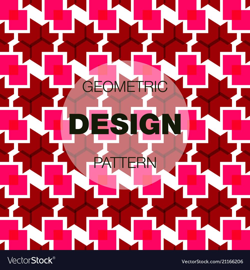 Seamless pattern in colors with geometric Vector Image