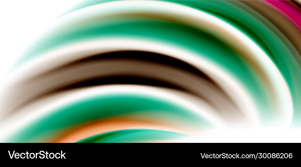 Silk smooth lines on white liquid fluid color Vector Image