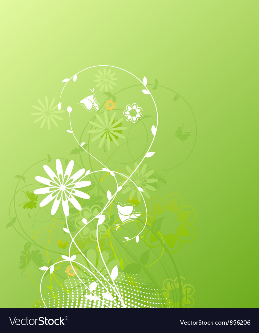 Spring floral background Royalty Free Vector Image