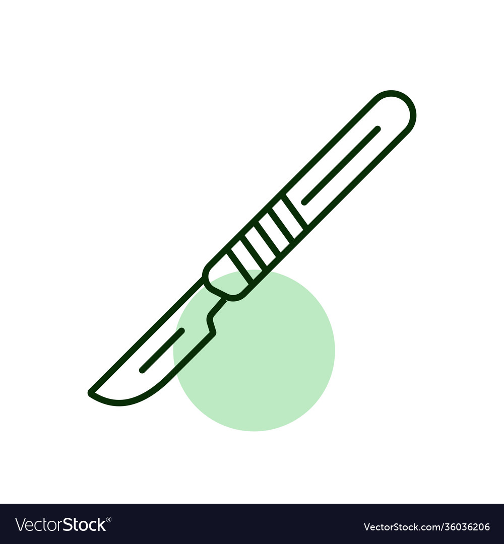 Surgical tools for operations scalpel icon Vector Image Surgical tools for operations scalpel icon Vector Image
