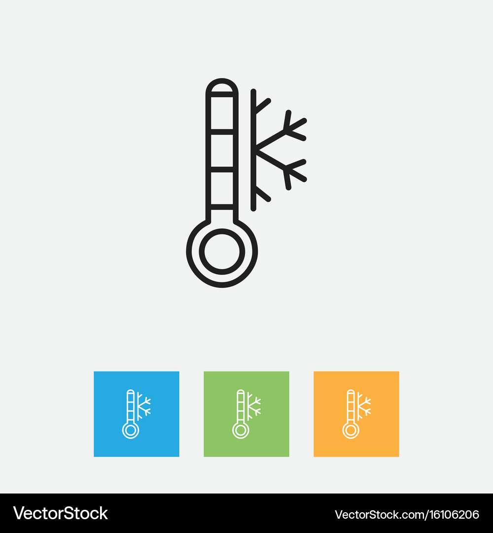 Weather symbol on frost Royalty Free Vector Image