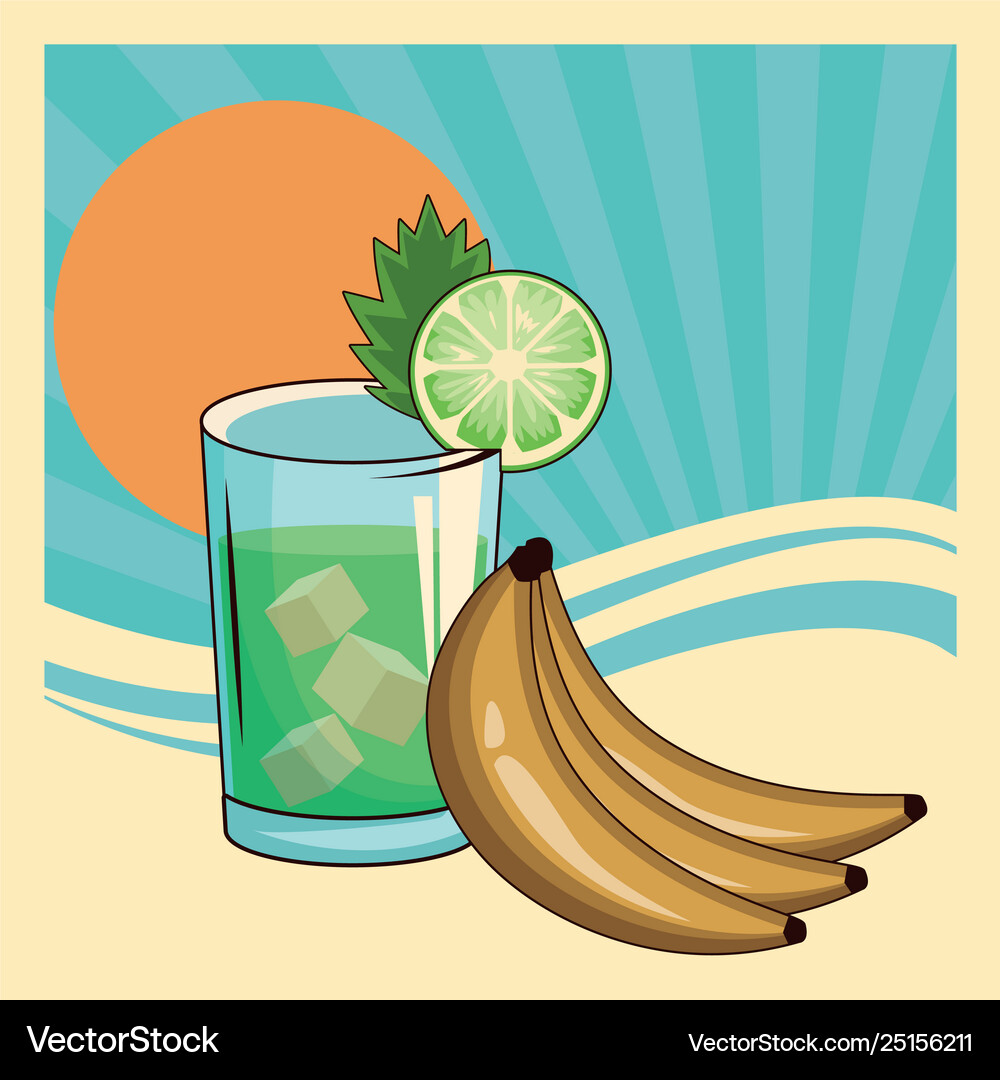Alcoholic drink beverage cartoon Royalty Free Vector Image