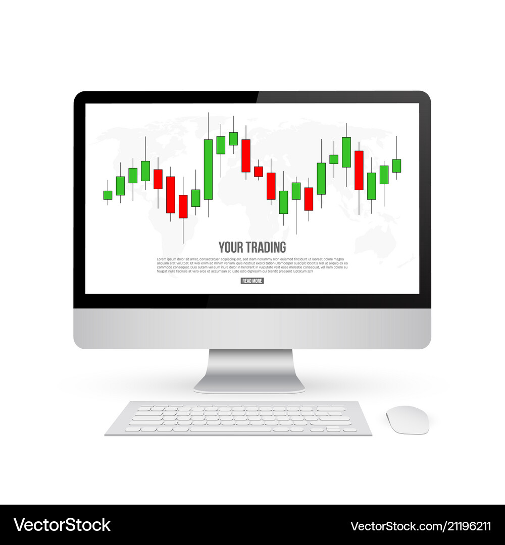 Creative of forex trading Royalty Free Vector Image