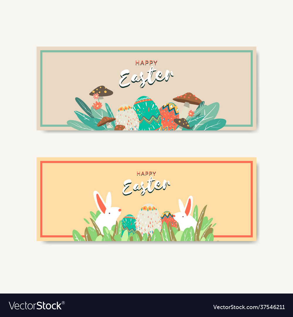 Easter egg design set Royalty Free Vector Image