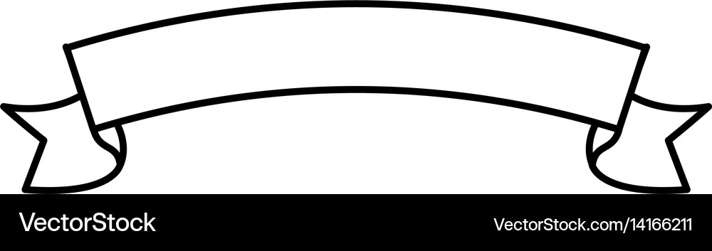 Elegant Ribbon Banner Royalty Free Vector Image