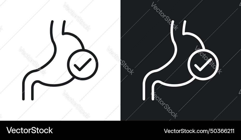 Good digestion icon set improve gastro intestinal Vector Image