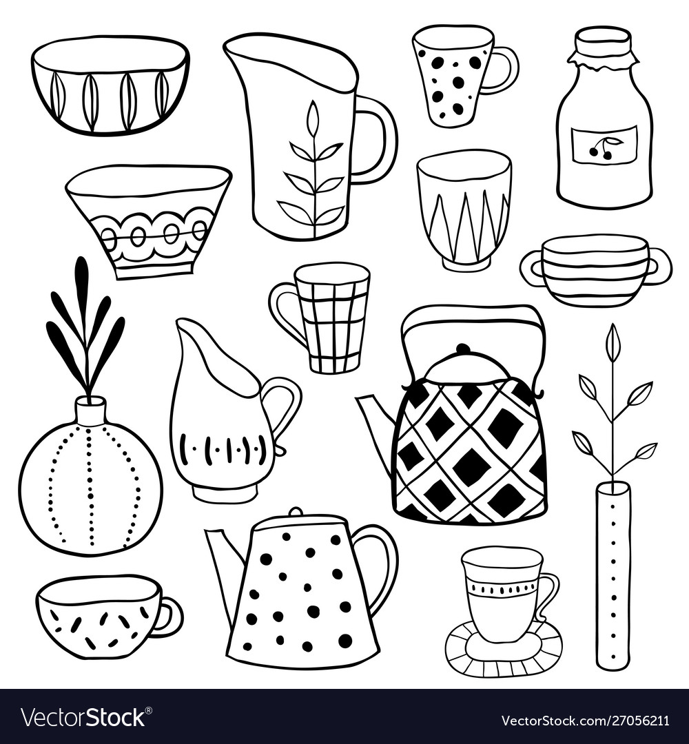 Kitchen cooking elements Royalty Free Vector Image