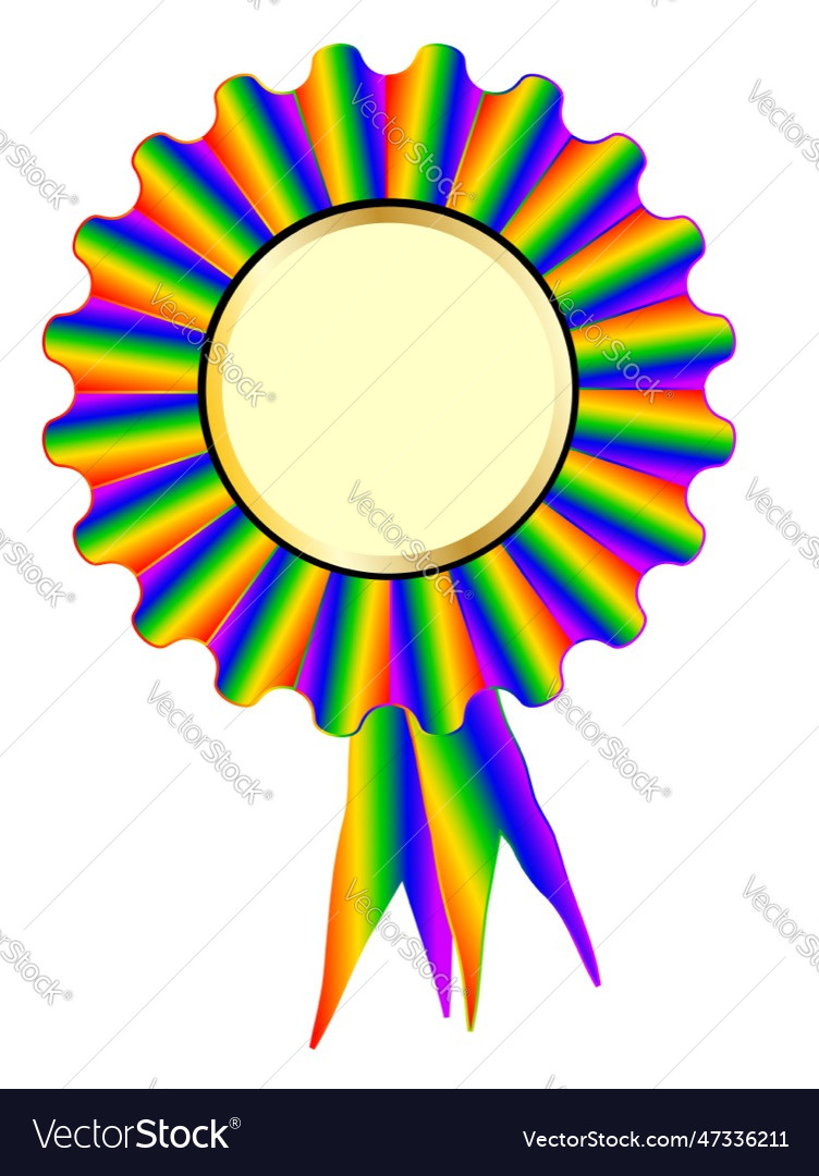 Lgbtq color rosette Royalty Free Vector Image - VectorStock