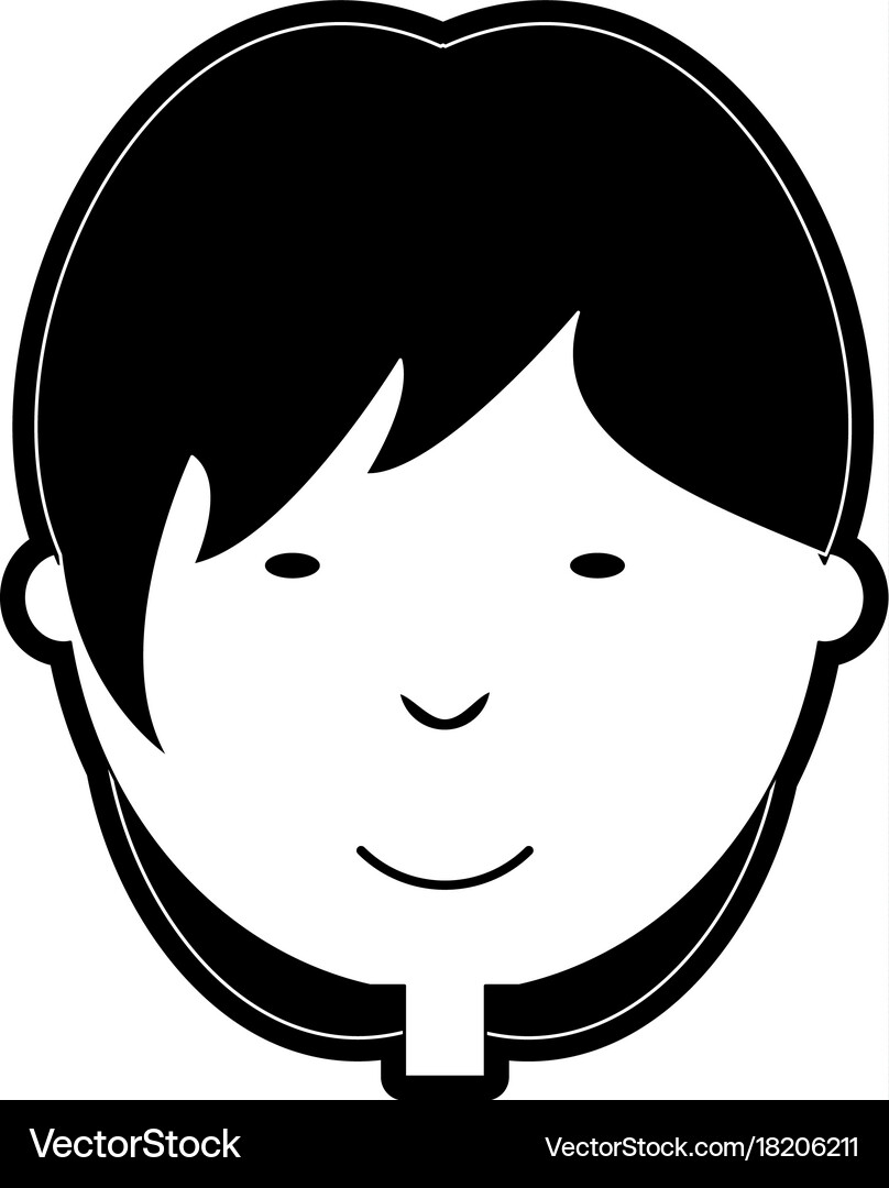 Man face Royalty Free Vector Image - VectorStock