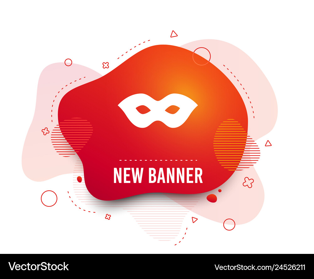 Mask sign icon anonymous spy access symbol Vector Image