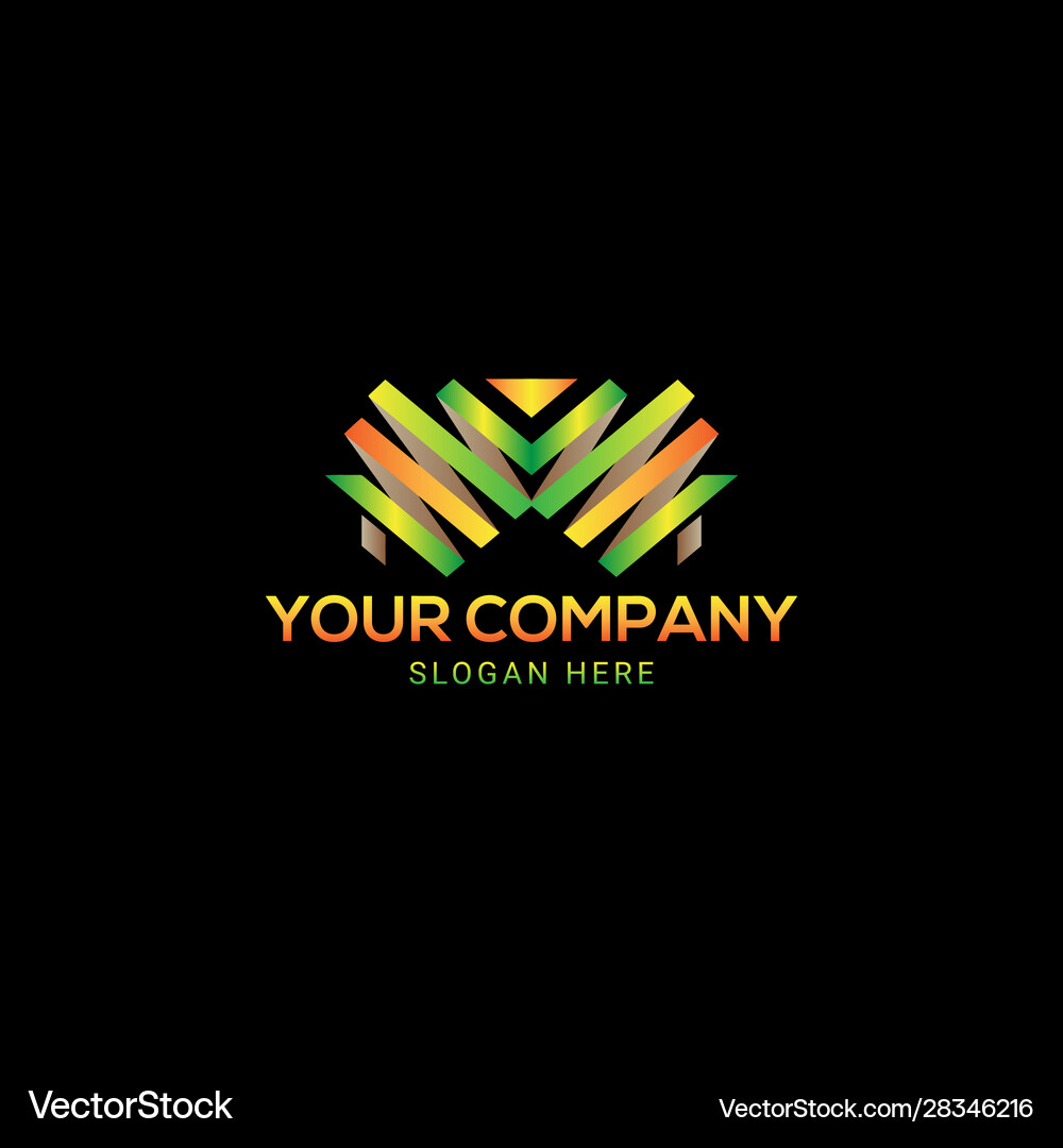 Abstract stylish colorful logo design Royalty Free Vector