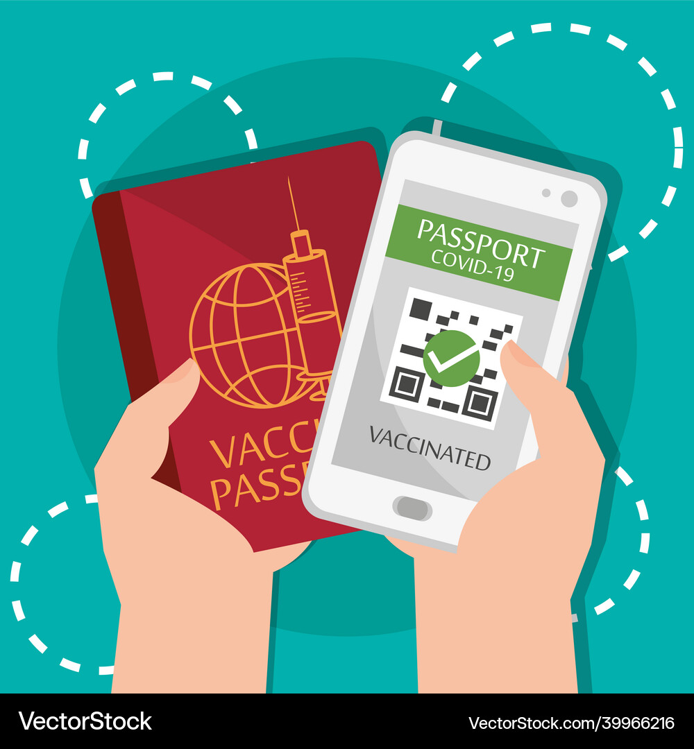 Health passport concept Royalty Free Vector Image