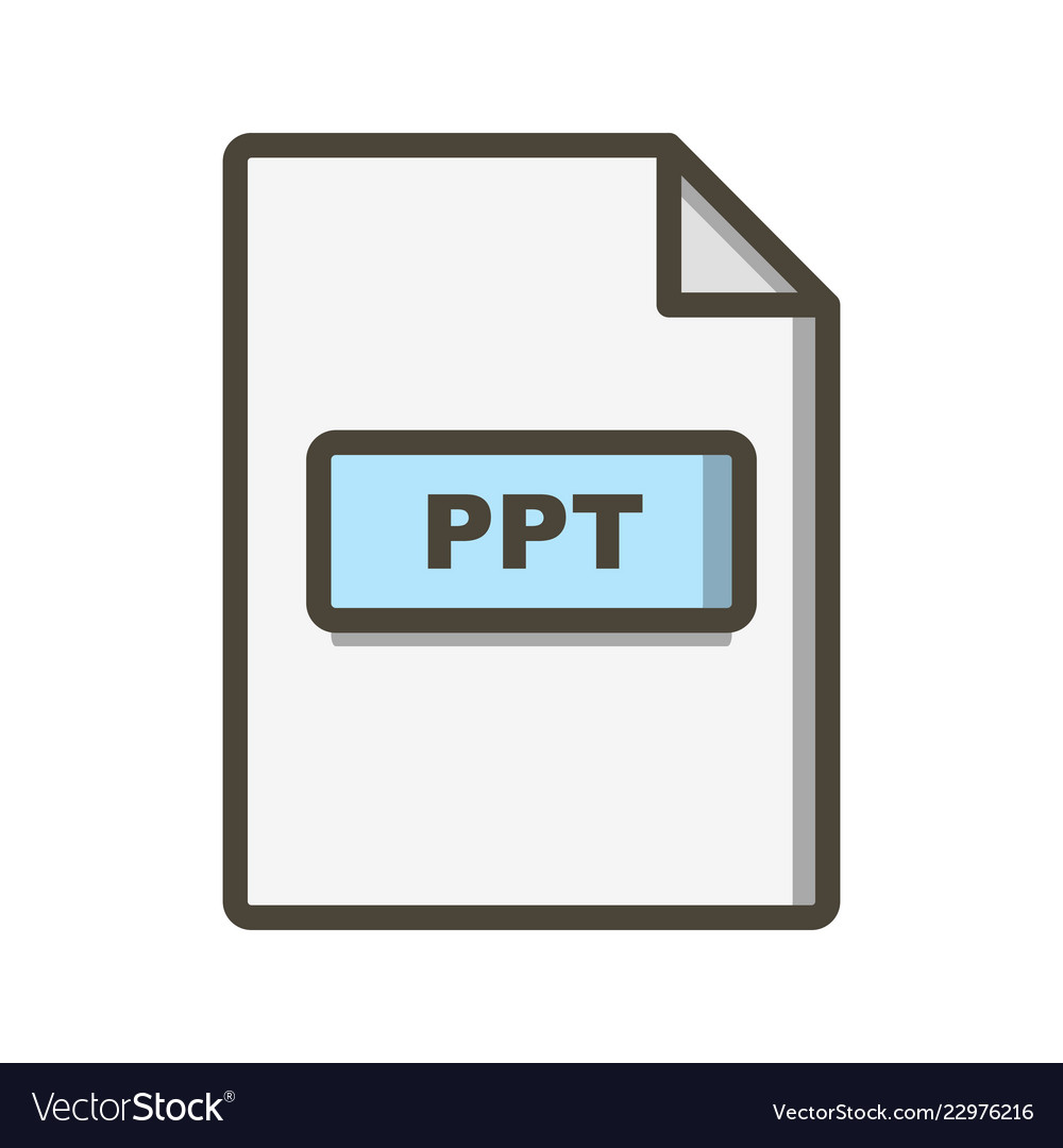 Ppt icon Royalty Free Vector Image - VectorStock