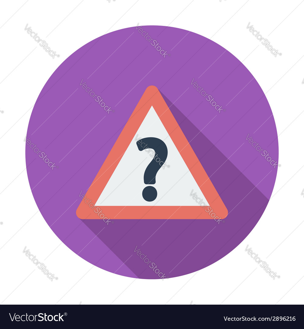 Question single icon Royalty Free Vector Image