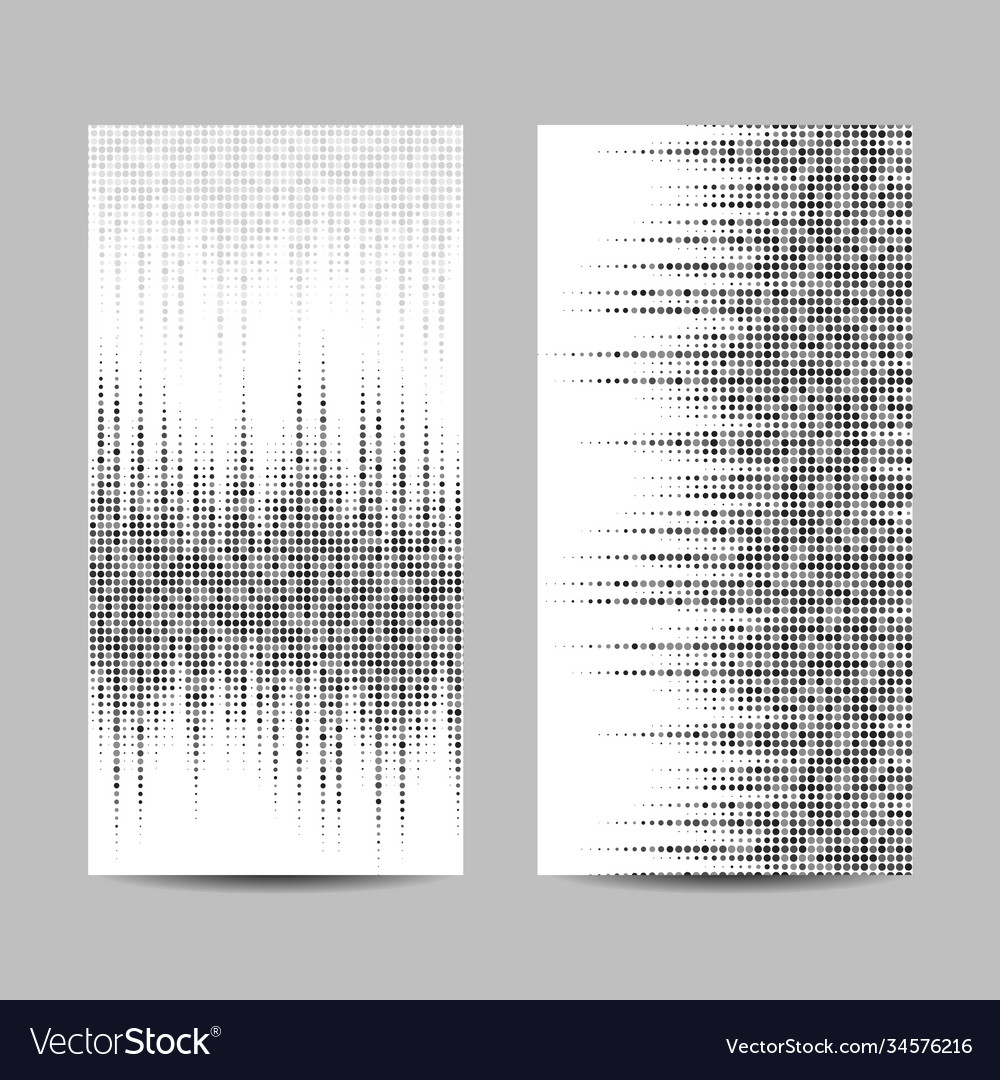 Set banners with dots Royalty Free Vector Image