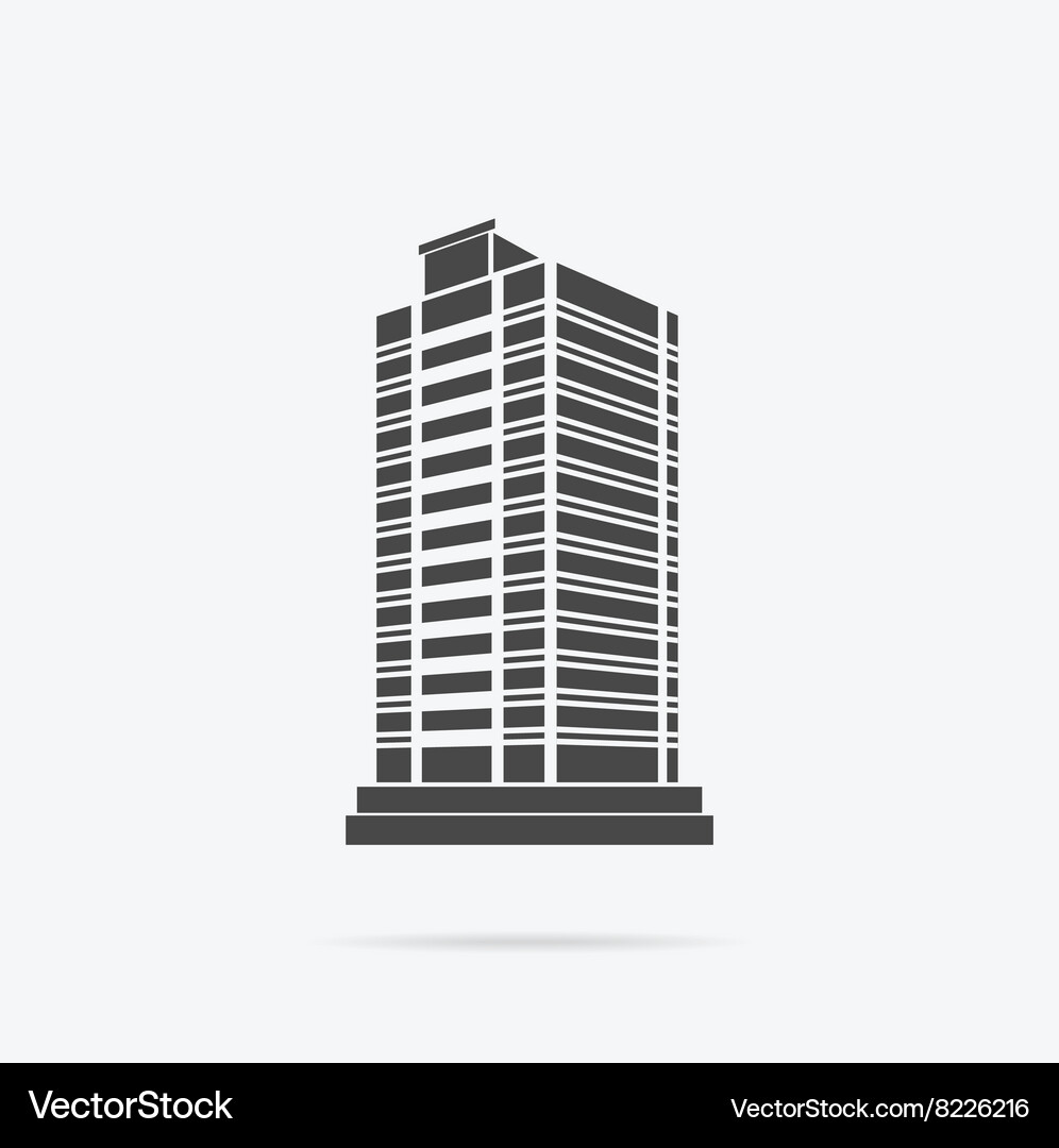 Skyscrapers house building icon Royalty Free Vector Image