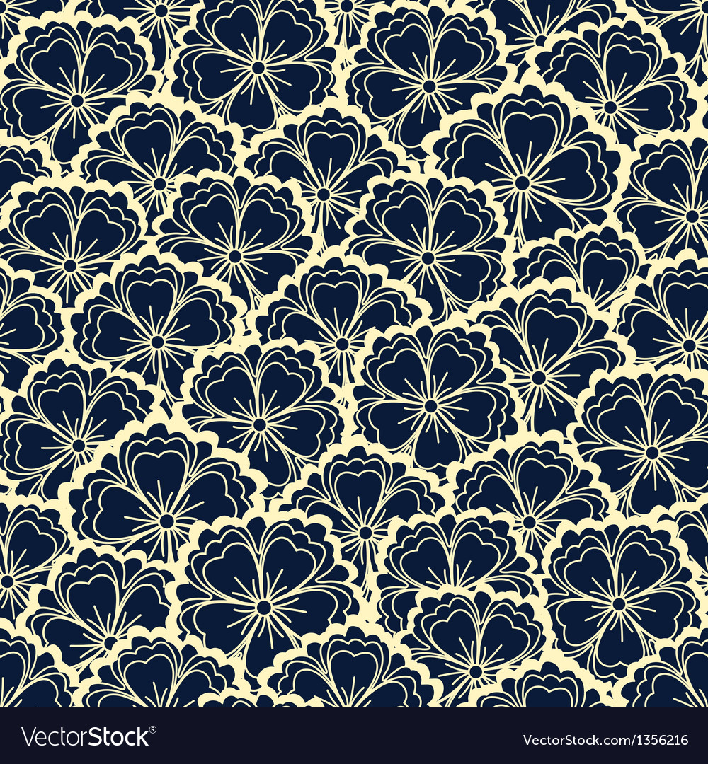 Spring flower pattern Royalty Free Vector Image
