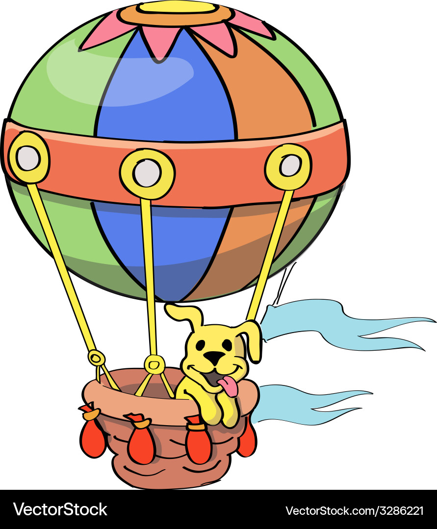 Cartoon balloon Royalty Free Vector Image - VectorStock