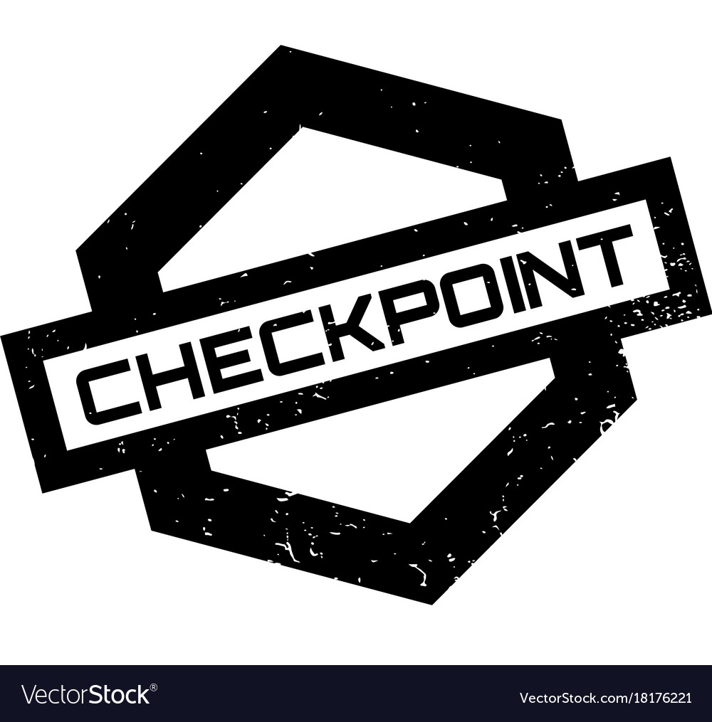 Checkpoint rubber stamp Royalty Free Vector Image