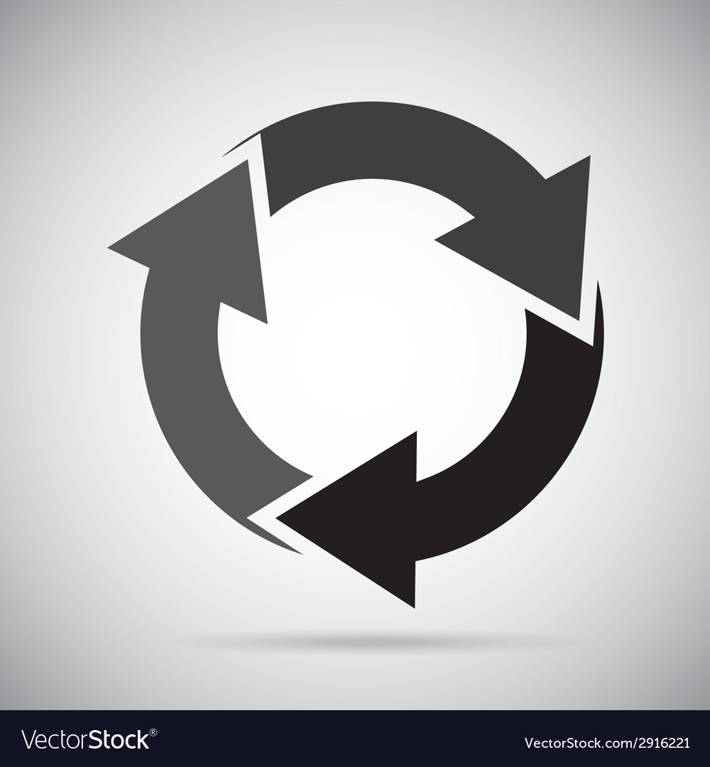 Circular Arrows Concept Royalty Free Vector Image